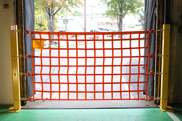 Above-Ground Post Mounted Loading Dock Safety Net