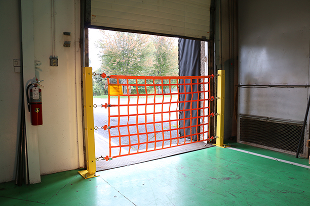 Above-Ground Post Mounted Loading Dock Safety Net