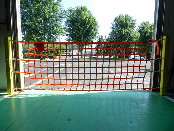 In-Ground Post Mounted Loading Dock Safety Net | US Netting