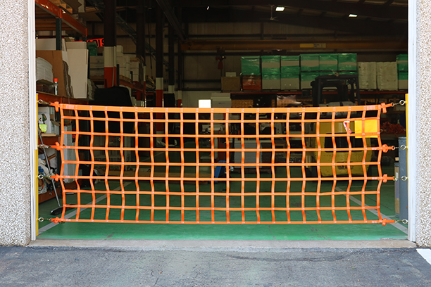 In-Ground Post Mounted Loading Dock Safety Net | US Netting